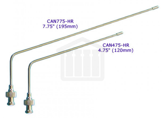 4.75” (120mm) Bent SS Sampling Cannula with Luer Adapter and Permanent ...