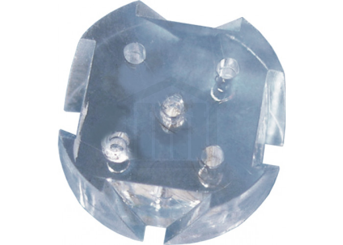 Fluted Plastic Disc for 6 Tube Disintegration Assembly