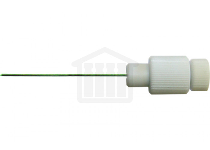 High capacity PEEK resident sampling cannula uses '01' style filter